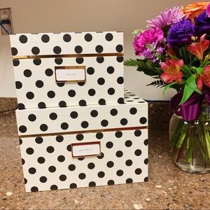 kate spade | Storage & Organization | Kate Spade Storage Box Pair ...
